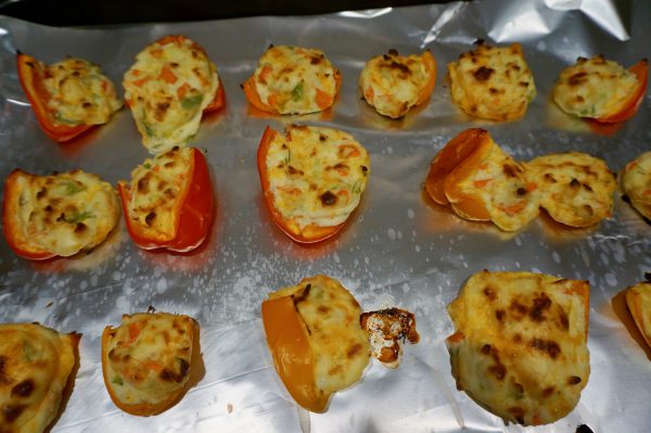 Three Ingredient Stuffed Pepper Bites | Midwest Mash