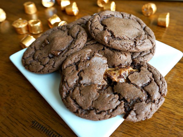 Double Chocolate Caramel Cookies | Midwest Mash