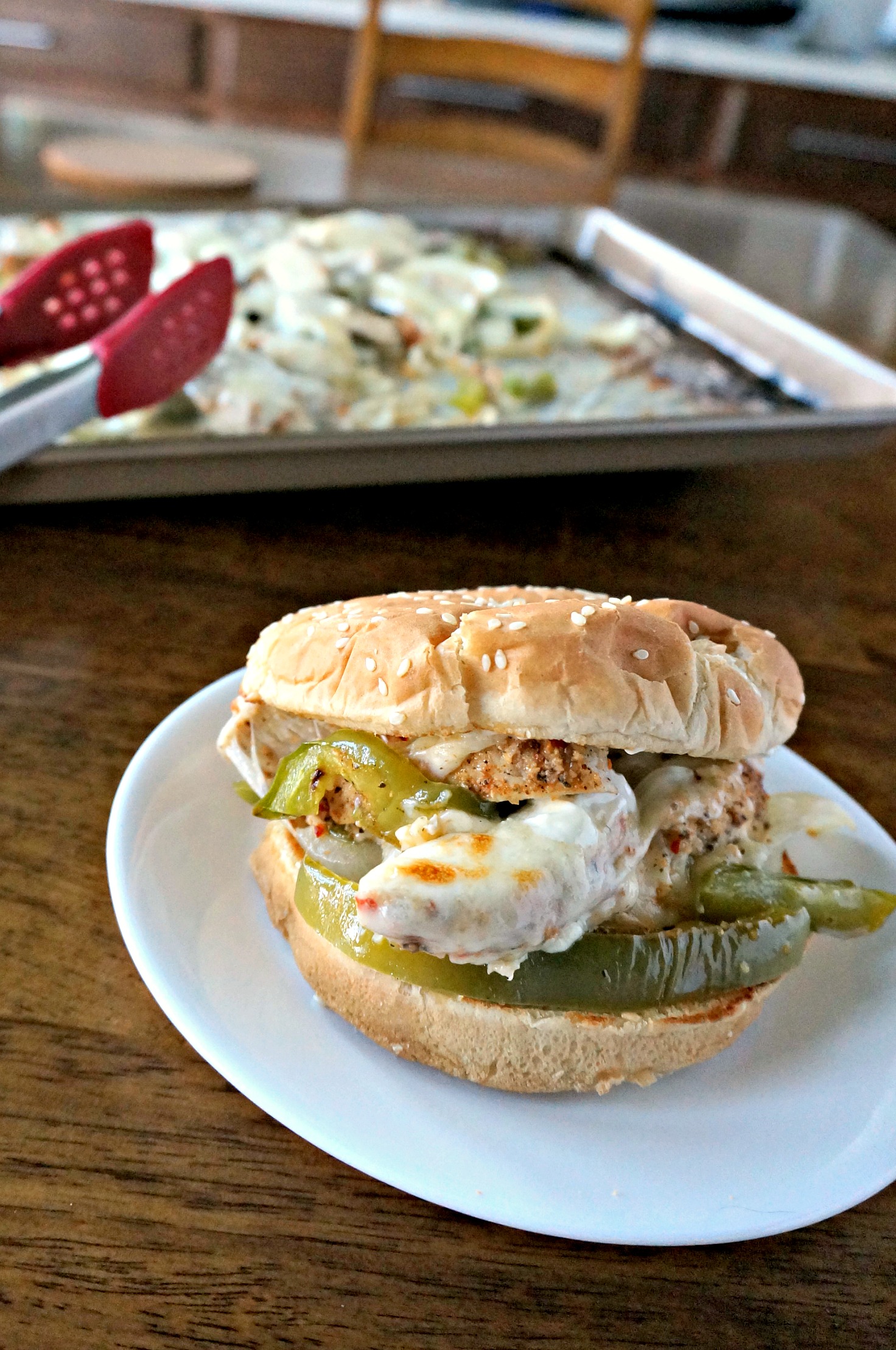 Sheet Pan Chicken Philly (Five Ingredients) | Midwest Mash