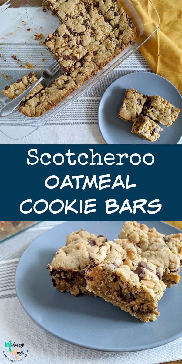 Scotcheroo Oatmeal Cookie Bars | Midwest Mash