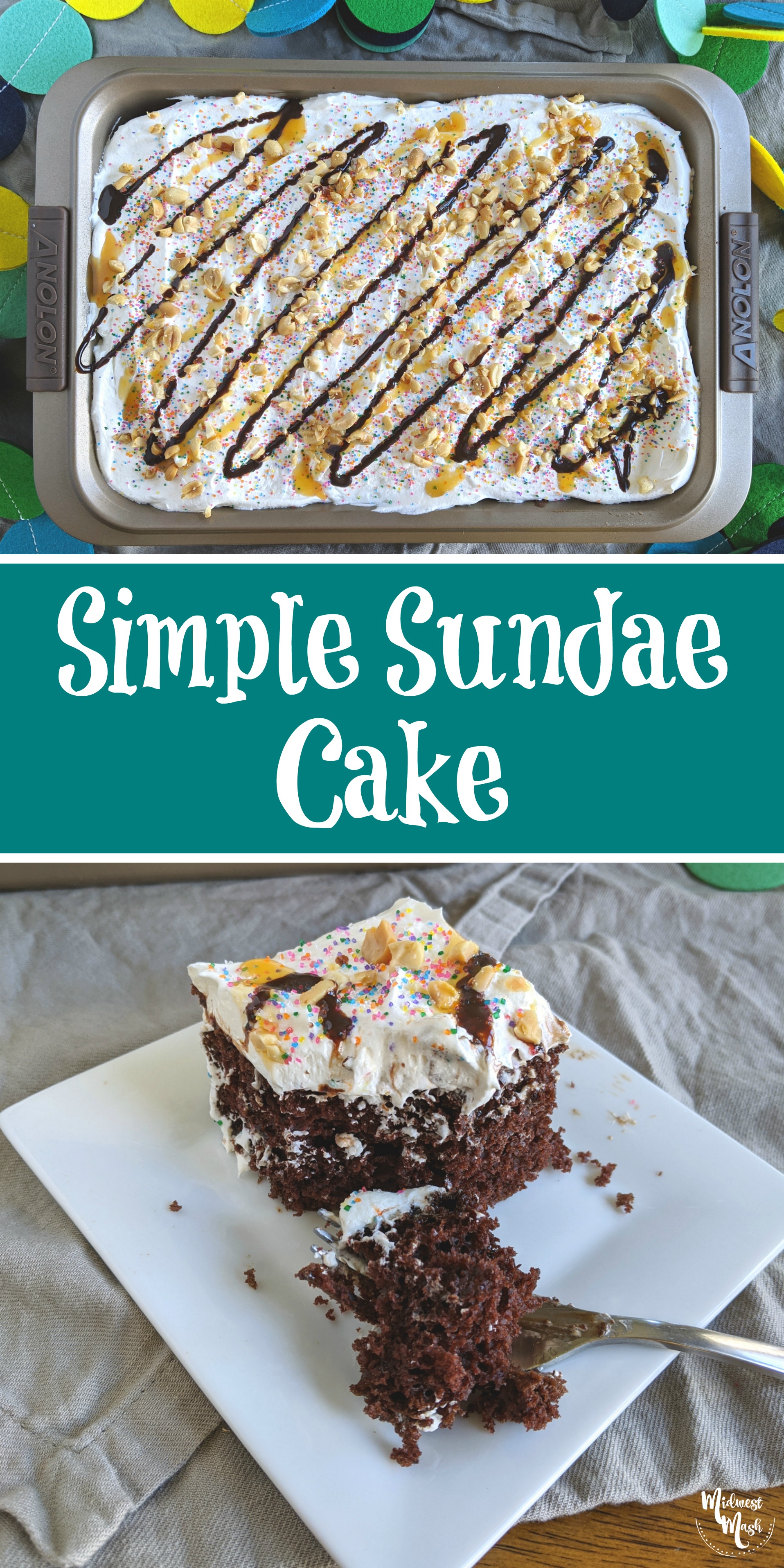 Simple Sundae Cake | Midwest Mash
